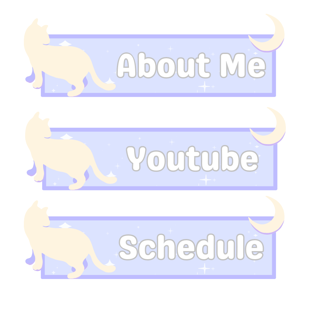 [FREE] Lo-Fi Cat Twitch Panels – Moki Store